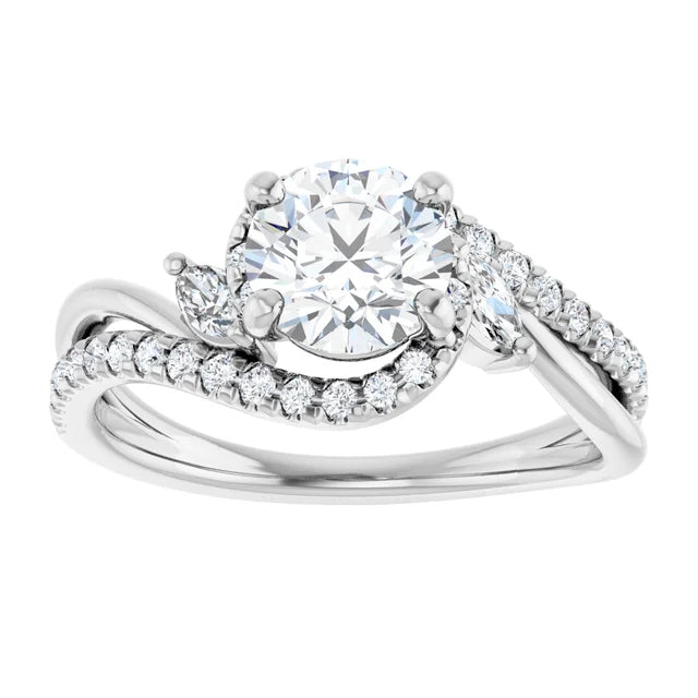 Round Bypass Engagement Ring – GemmasJewelers